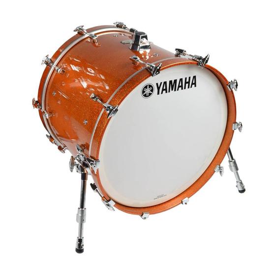Yamaha Absolute Hybrid Maple 24" X 14" Bass Drum - ORANGE SPARKLE ...