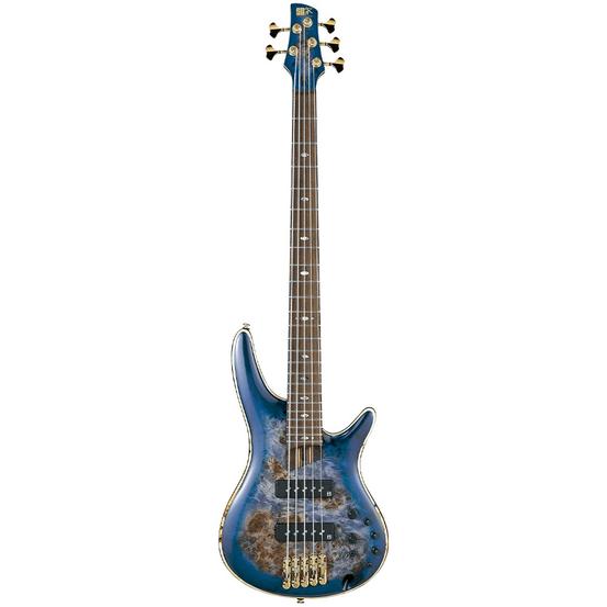 Ibanez Sr2605 Cbb Premium 5 String Electric Bass Guitar Cerulean Blue