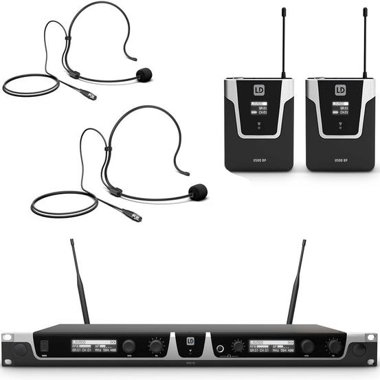 LD Systems U505 Wireless Dual Headset System 584-608 MHz - Rent from ...