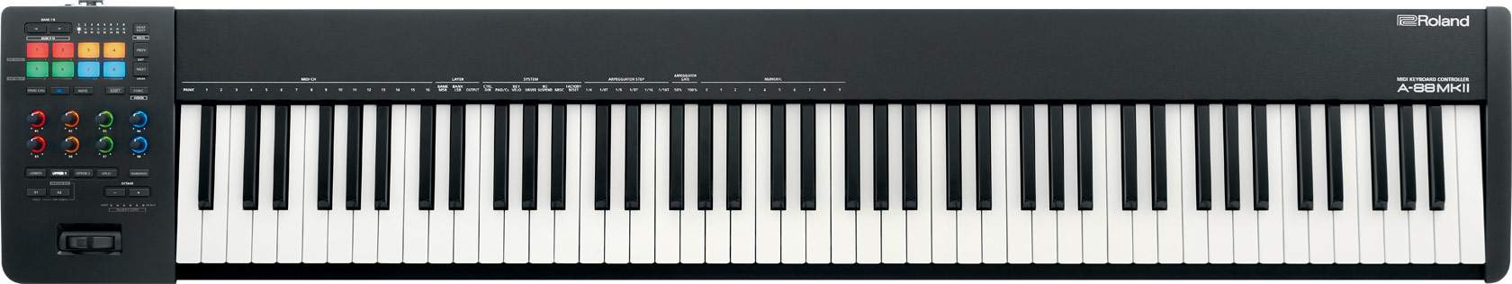 Roland A-88MKII MIDI Keyboard Controller - Rent from $16.96/week ...