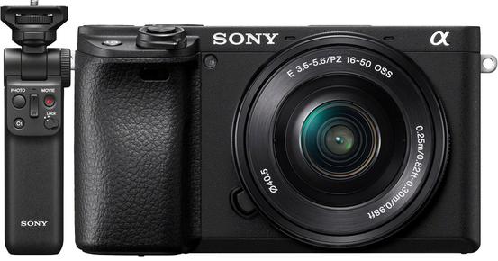 Sony Alpha A6400 w/16-50mm f/3.5-5.6 Lens - Black w/Bluetooth Grip ...
